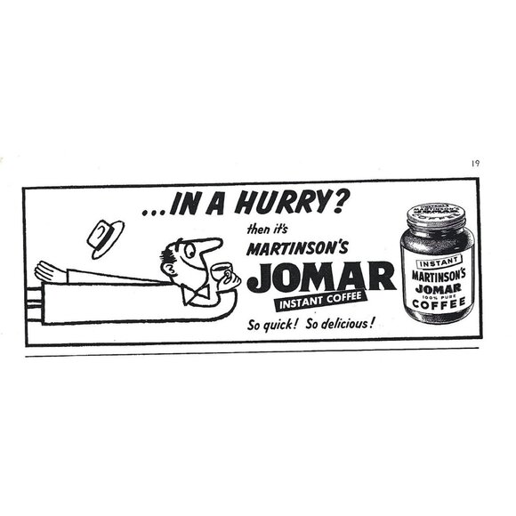 Art | Martinson Jomar Instant Coffee 195s Vintage Print Ad | Poshmark